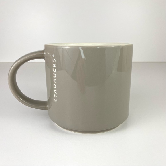 Starbucks | Dining | 23 Starbucks Gray Beige Taupe Embossed Etched ...